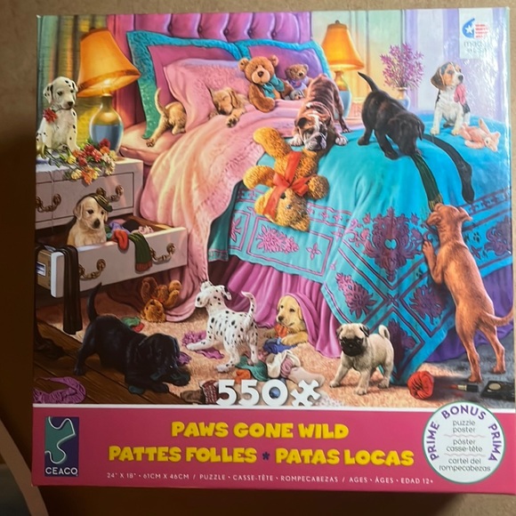 ceaco | Games | 55 Piece Factory Sealed New Ceaco Paws Gone Wild Puzzle ...